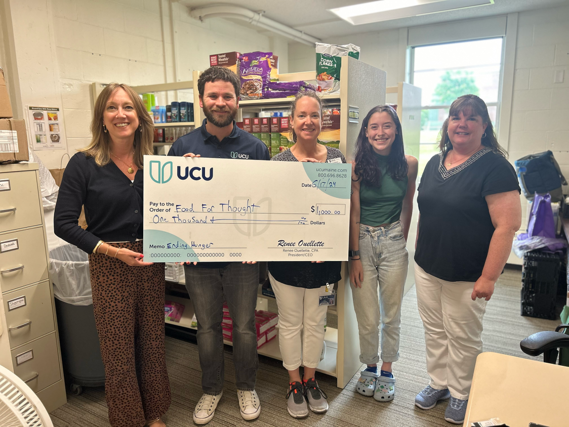 University Credit Union Presents Checks to UMA Campus Food Pantries ...